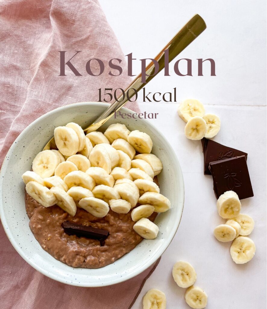 E-bog Kostplan 1500-1700 kcal pescetar 149 kr. - Pigen i Køkkenet