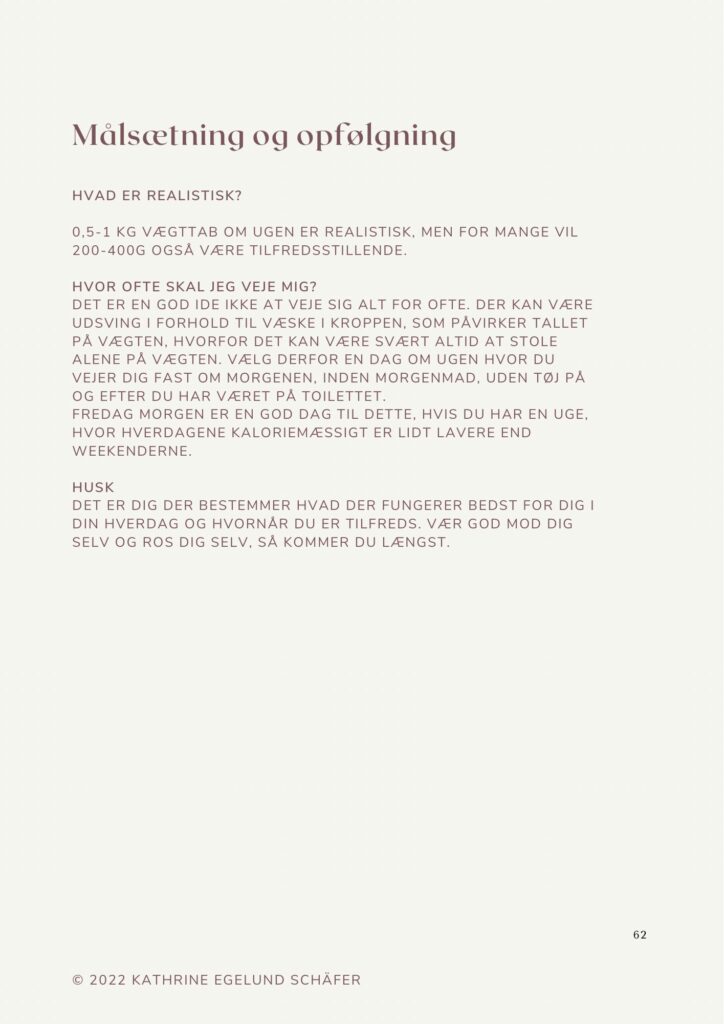 E-bog Kostplan 1500-1700 kcal pescetar 149 kr. - Pigen i Køkkenet